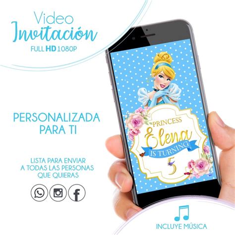 Convite De Aniversário Cinderela