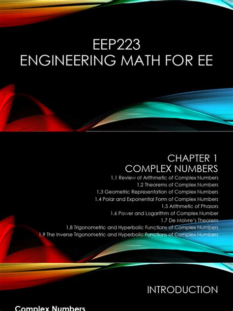 eep223 chapter 1 complex numbers download free pdf complex number