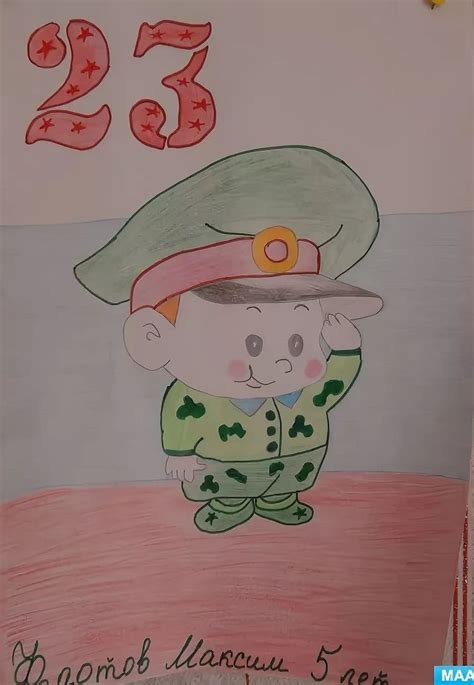 Самые легкие рисунки на 23 февраля