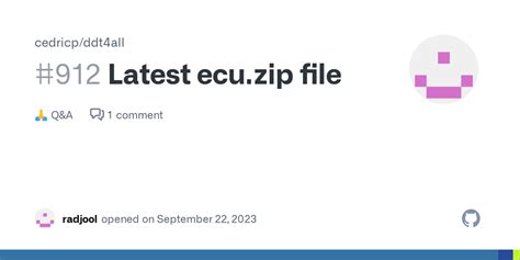latest ecu zip file · cedricp ddt4all · discussion 912 · github