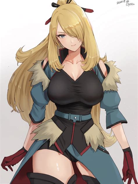 Cynthia And Cynthia Pokemon And 2 More Drawn By Oyasukinakoyamamori