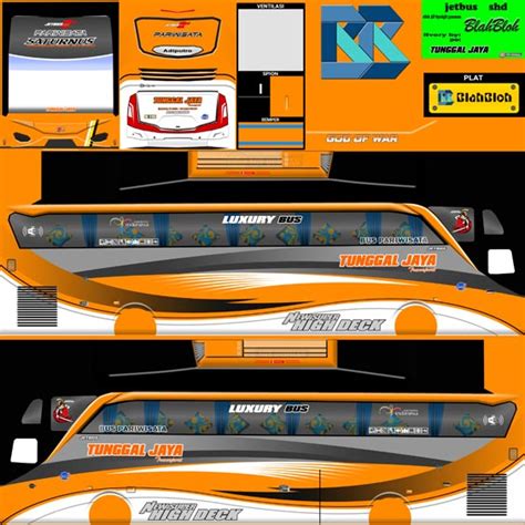 18 Livery Bussid Tunggal Jaya HD SHD Lengkap Dan Jernih