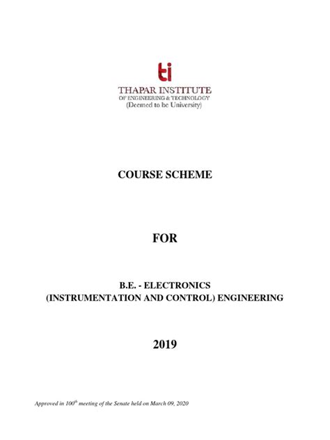 Eic Scheme And Syllabus 2020 Pdf Electrical Network Integral
