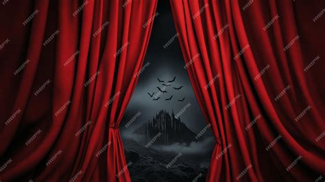 A Vampires Castle With Dark Gothic Architecture Bats Flying Around And
