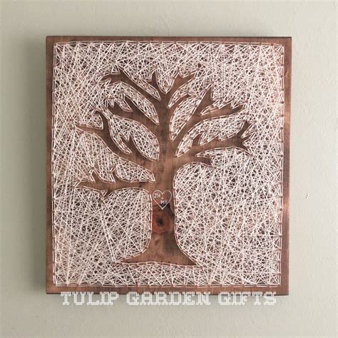 Tree Of Love Inverted String Art Tree Of Life String Art Etsy