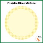 Printable Minecraft Circle Template Chart Diagram