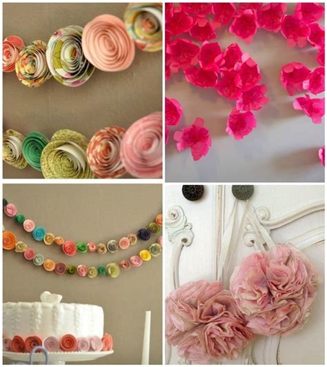 Guirnaldas De Flores De Papel 3 Tutoriales Distintos Diario De Una Novia