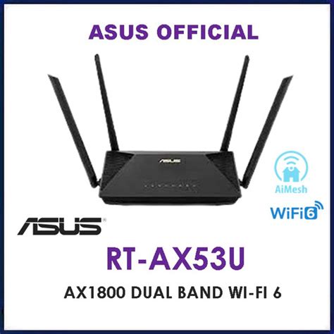 Jual Asus Rt Ax U Ax Dual Band Wifi Wireless Router Aimesh Rt Ax Pack Jakarta
