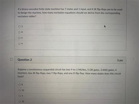 solved if a binary encoded finite state machine has 7 states