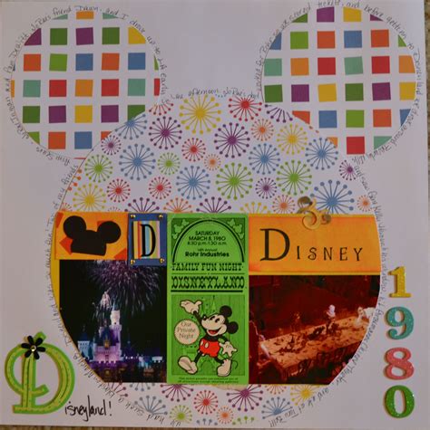 Disneyland 1980 Scrapbook Layout All I Had Was My Ticket ~kkb In 2023