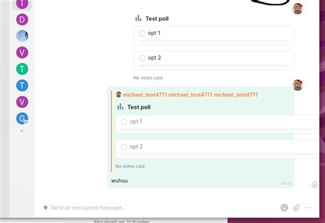 Poll Replies Overflow When Not Enough Space Eg Open Side Panel