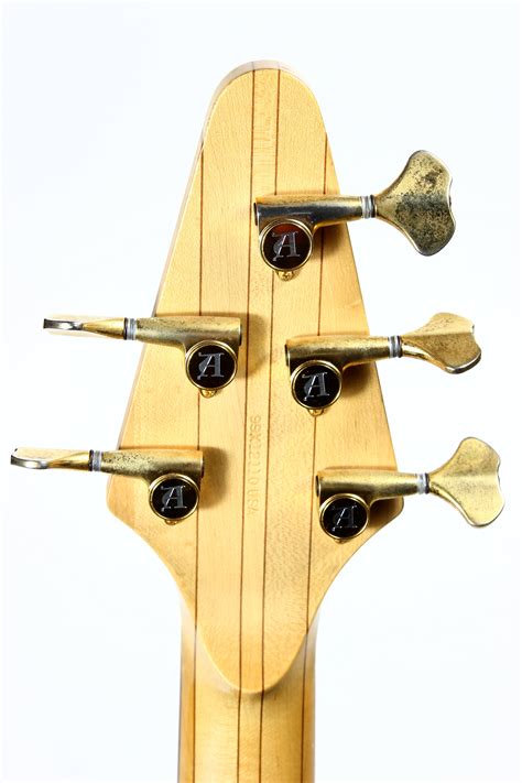 1999 Alembic Excel 5 String Bass Flame Maple Top Ash Body Pau Ferr