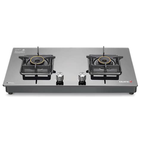 Sujata Gas Stove Premium Black 2 Burner Gas Stove Home And Kitchen Store