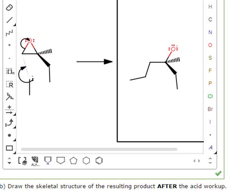 Solved Draw The Skeletal Structure Of The Resulting Product