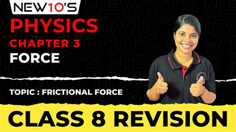 8th Physics Chapter 3 Force Frictional Force Youtube