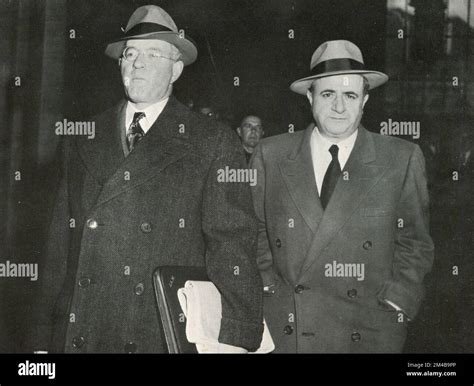 Italian American Crime Boss And Mafia Mobster Albert Anastasia With His