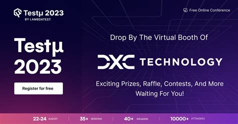 Conference Meet Dxc Technology Join The Free Online Testµ Conference