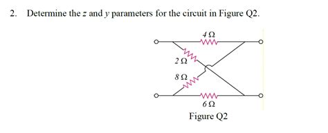 Solved 2 Determine The Z And Y Parameters For The Circuit Chegg Com