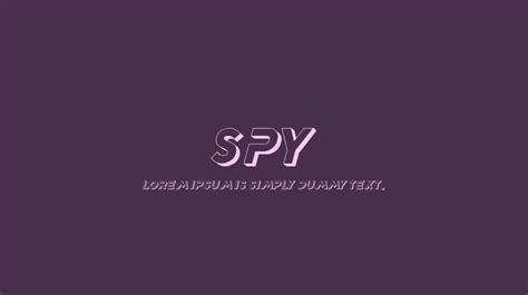 Spy Font Download Free For Desktop And Webfont