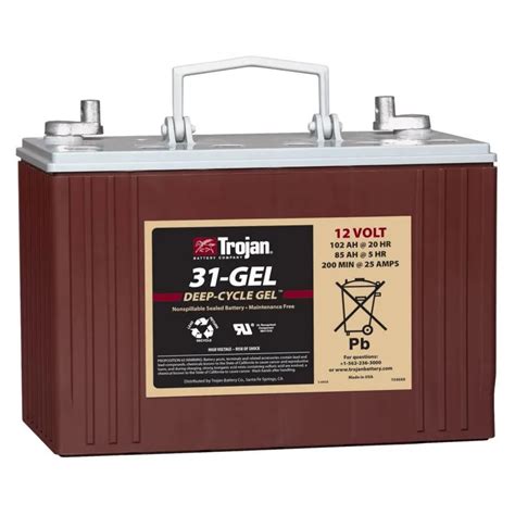 Blei Säure GEL V Ah Batterie TROJAN GEL Deep Cycle