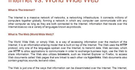 An Overview Of The Internet And Related Networks History Assignments