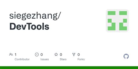 Github Siegezhangdevtools