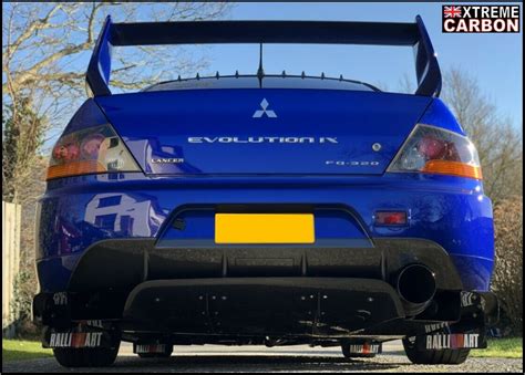 Mitsubishi Evo 9 V Style Full Rear Diffuser Xtreme Carbon Uk