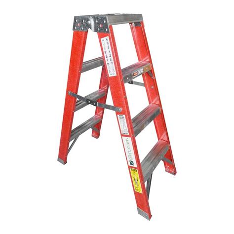 Fiberglass Ladder Double Side Step Al Saqliya Trading