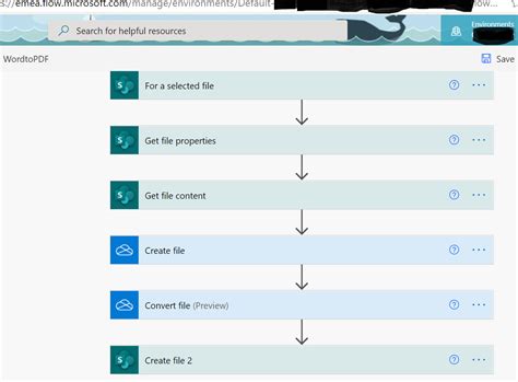 single flow to convert word to pdf from sharepoint power platform