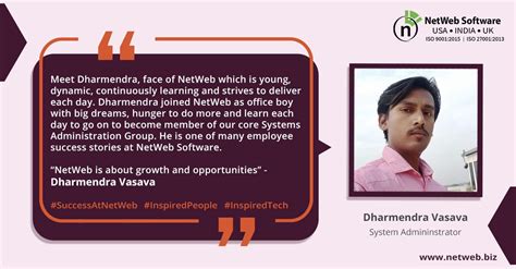 Netweb Software On Linkedin Successatnetweb Netweb Itjobs