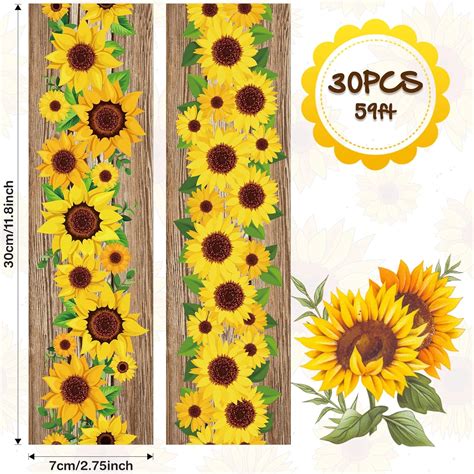 Buy Sunflower Border Fall Bulletin Board Classroom Bulletin Border Wall