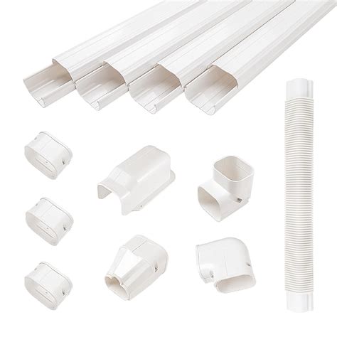 Mini Split Line Set Cover Air Conditioner Decorative Pvc Line Cover Kit