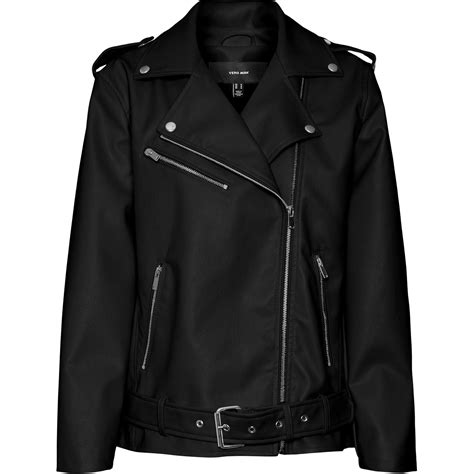 Vero Moda Ramon Faux Leather Jacket Black