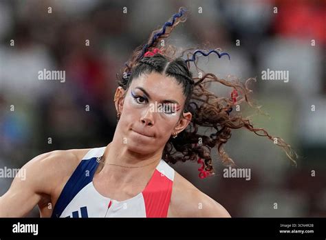Frances Auriana Lazraq Khlass Competes In The Heptathlon High Jump At