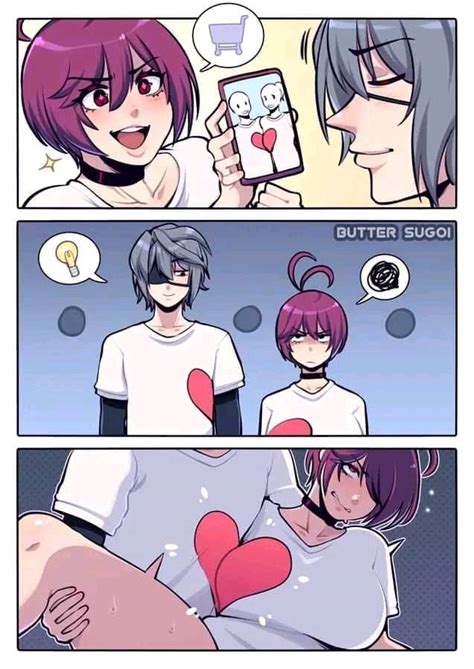 Rule 34 2d Boy Butter Sugoi Collar Eye Patch Girl Grey Hair Implied