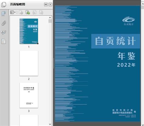 自贡统计年鉴2022（自统局）568页 资料下载 经管资料网