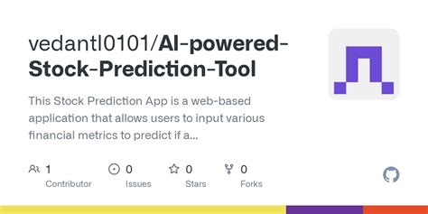 Github Vedantl0101ai Powered Stock Prediction Tool This Stock