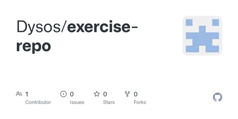 Github Dysosexercise Repo