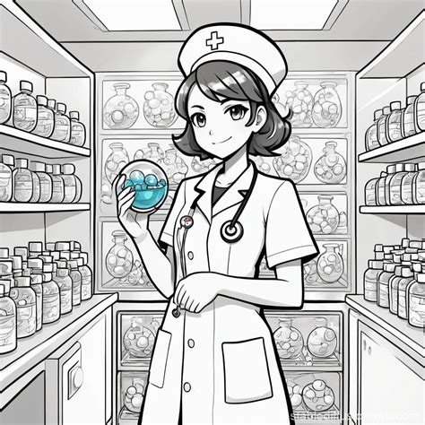 A Pokemon Nurse In A Clinic Stable Diffusion Online