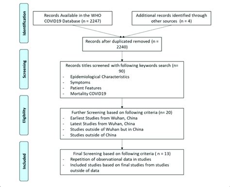 Systematic Literature Review Process The Flow Sheet Diagram