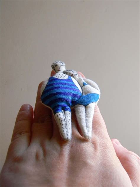 Swimmer Brooch Bathers Couple Sea Lovers Pin Original Etsy
