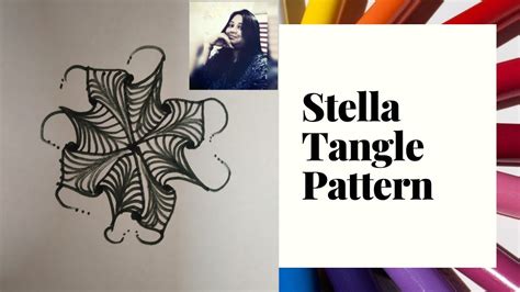 How To Draw Stella Tangle Pattern Stepbystep Zentangle Designs
