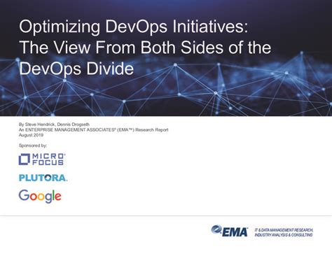 Optimizing Devops Initiatives The View From Both Sides Of The Devops Divide Enterprise