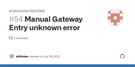 manual gateway entry unknown error · issue 54 · anotherjulien myhome