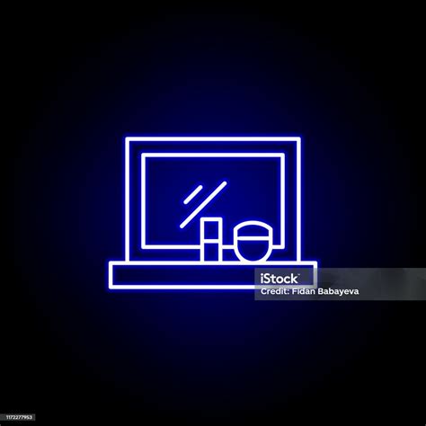 드레싱 테이블 거울 라인 네온 아이콘 뷰티 및 화장품 일러스트 아이콘의 요소 표지판 및 기호는 웹 로고 모바일 앱 Ui Ux에 사용할 수 있습니다 0명에 대한 스톡 벡터