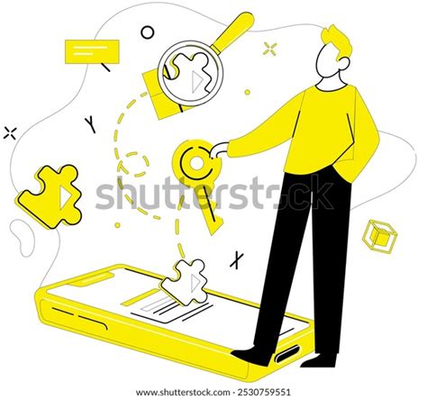 Structured Thinking Vector Illustration Innovation Transforms Stock