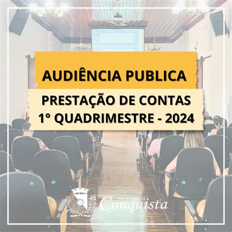 AudiÊncia PÚblica Prefeitura Municipal De Conquista Mg