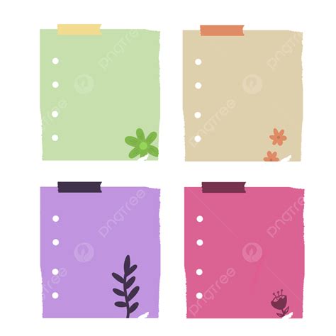 메모지 일러스트 삽화 노트 메모 스티커 종이 포스트잇 부치다 스티커 메모 메모 Png 일러스트 및 Psd 이미지 무료 다운로드 Pngtree