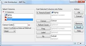 Plotting Censored Values In A Life Distribution JMP User Community