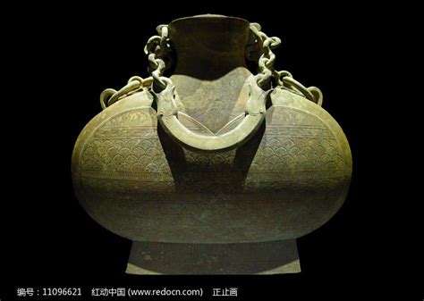 成都大湾汉墓文物 西汉铜扁壶 高清图片下载 红动中国
